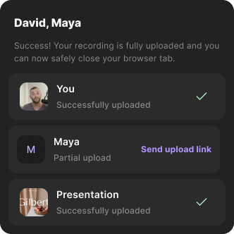 Track file uploading: Overview – Riverside.fm Help Center