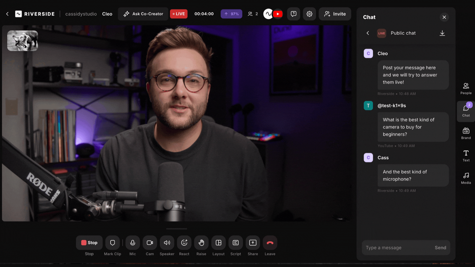 Can I run a webinar and live stream simultaneously? – Riverside Help Center